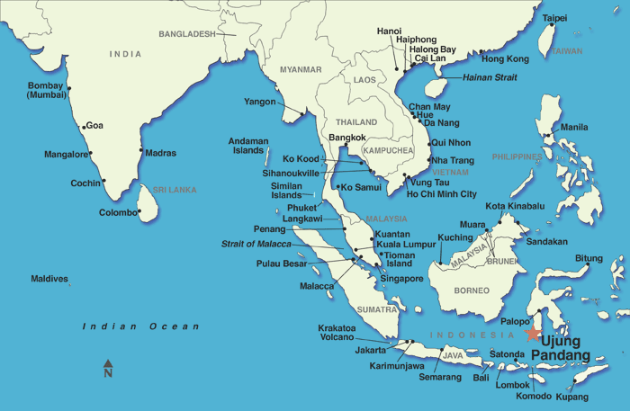 Ujung Pandang, Indonésia - Cruzeiros com Desconto, Cruzeiros de Último ...